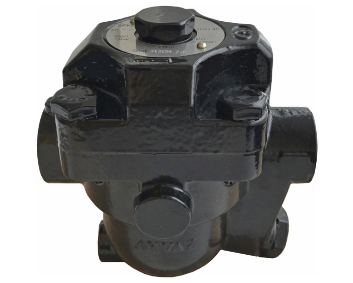 Ductile iron threaded float steam trap SFK 40 closed free float - EVAC ...